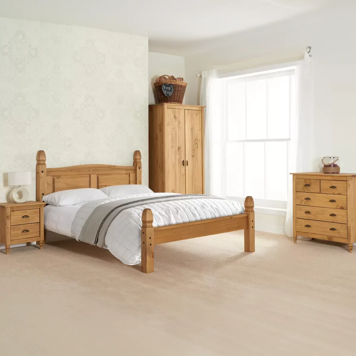 Low foot end wooden bed frame store
