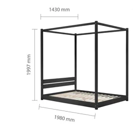single four poster bed frame